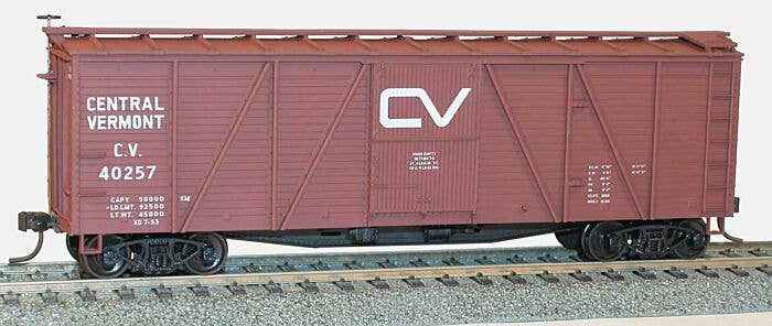 Accurail - 40' Wood 6-Panel Outside-Braced Boxcar w/Wood Ends - Kit ...