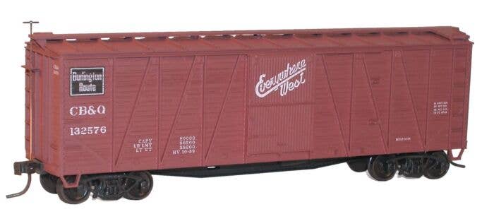 Accurail - 40' Wood 8-Panel Outside-Braced Boxcar w/Wood Doors & Ends ...