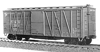Accurail - 40' Wood Outside-Braced Boxcar w/Wood Door & Steel Ends - D ...