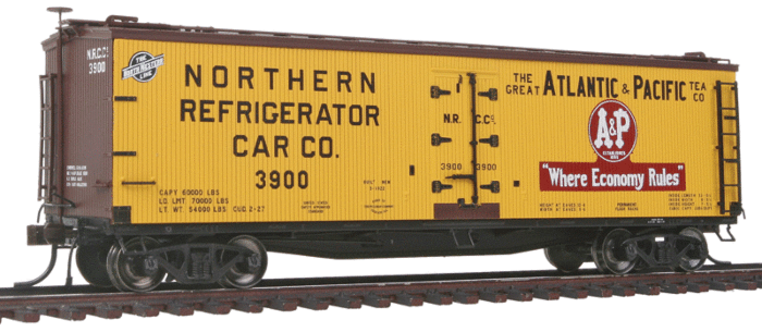 Atlas - 40' Wood Reefer - Ready to Run - Master - A&P NRC #3900 (yellow ...