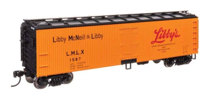 Walthers - 40' Wood Reefer with Steel ends - Ready to Run - Libby LMLX ...