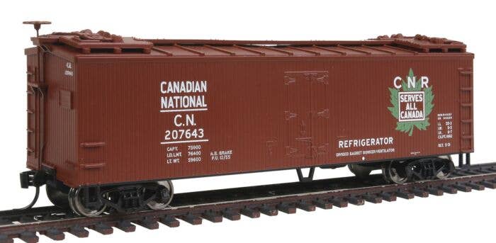 Walthers - 40' Wood Reefer with Wood Ends & Roof - Canadian National ...