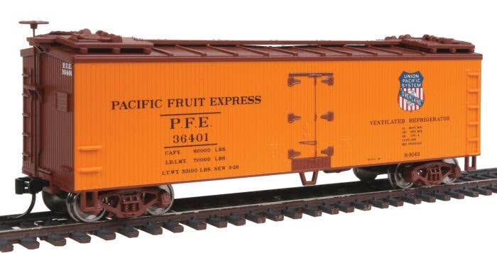 Walthers - 40' Wood Reefer with Wood Ends & Roof - Pacific Fruit ...