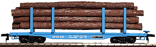 Walthers - 45' Log Car w/Logs - Ready-to-Run 3-Pack - Georgia-Pacific ...