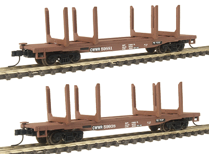 Walthers - 45' Logging Flatcar - Assembled - Limited-Run 2-Pack ...
