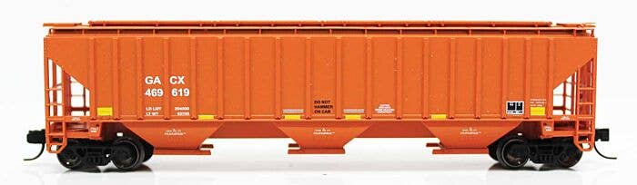 Fox Valley - 4750 Cu.Ft. 3-Bay Covered Hopper - Ready to Run - GATX Leasing GACX 469619 (Light ...