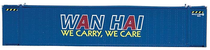 Con-Cor - 48' Container 2-Pack - Ready to Run - Wan Hai Set #1 (blue ...