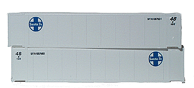 Deluxe - 48' Smooth Side Containers - ATSF (48 x 102) - 238-8220