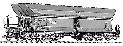 Roco - 49' Hopper car DB - 625-46251