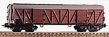 Piko - 4 Axle Covered Goods Wagon - DR Era III - 568-54050