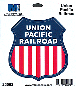 Microscale - 4" Die-Cut Vinyl Stickers - Union Pacific - 460-20002