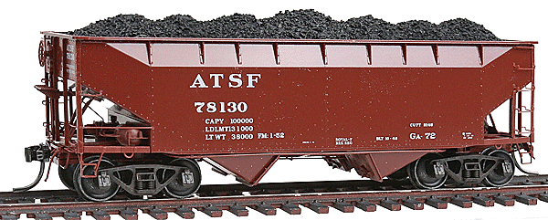 Kadee - 50-Ton AAR Standard Offset 2-Bay Open Hopper w/Coal Load ...