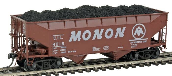 Kadee - 50-Ton AAR Standard Offset 2-Bay Open Hopper w/Coal Load ...