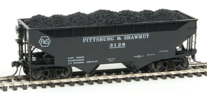 Kadee - 50-Ton AAR Standard Offset 2-Bay Open Hopper w/Coal Load ...