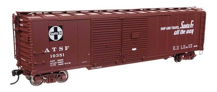 Walthers - 50' AAR Double-Door Boxcar - Ready to Run - Santa Fe #10351 ...