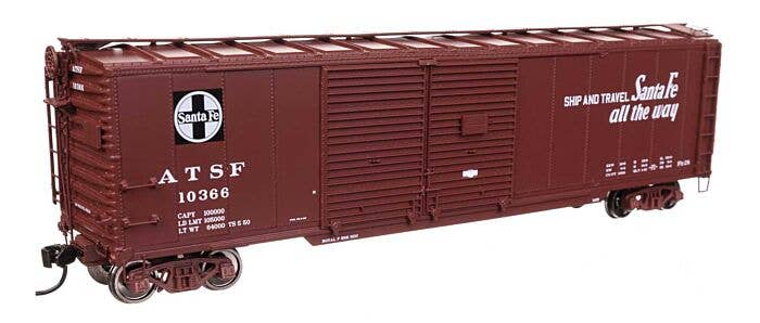 Walthers - 50' AAR Double-Door Boxcar - Ready to Run - Santa Fe #10366 ...