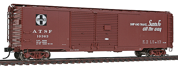 Walthers - 50' AAR Double-Door Boxcar - Ready to Run - Santa Fe #10363 ...