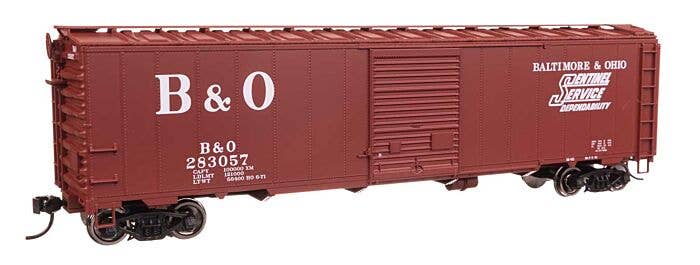 Walthers - 50' AAR Single Door Boxcar - Ready to Run - Baltimore & Ohio ...