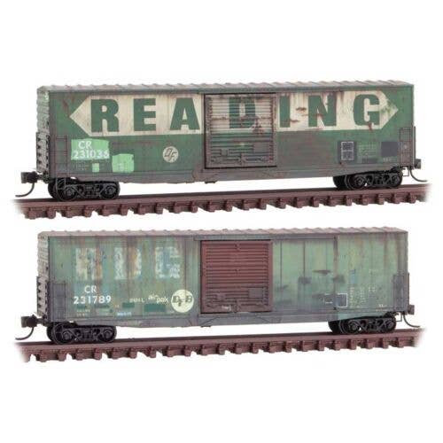 MicroTrain - 50' Boxcar with 10' Door, No Roofwalk, Short Ladders 2 ...