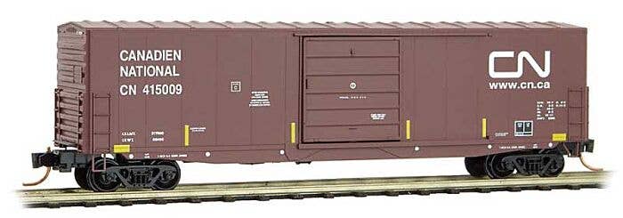 MicroTrain - 50' Boxcar with 10' Door, No Roofwalk, Short Ladders ...