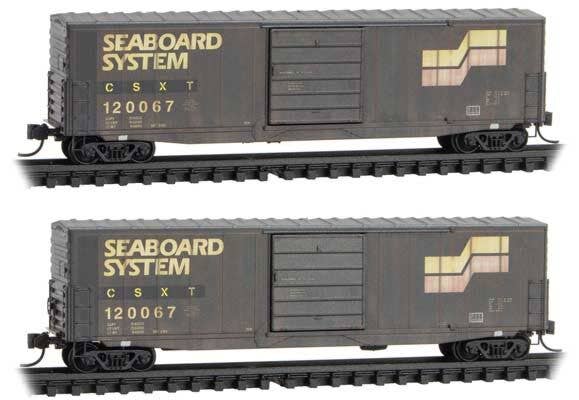 MicroTrain - 50' Boxcar with 10' Door, No Roofwalk, Short Ladders ...