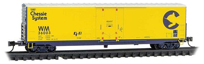 MicroTrain - 50' Boxcar with 8' Plug Door, No Roofwalk, Short Ladders ...