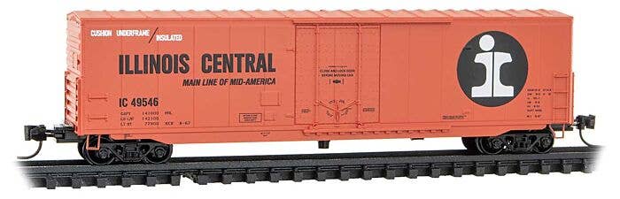 MicroTrain - 50' Boxcar with 8' Plug Door, No Roofwalk, Short Ladders ...