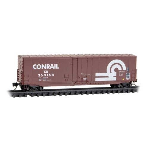 MicroTrain - 50' Boxcar with 8' Plug Door, No Roofwalk, Short Ladders ...