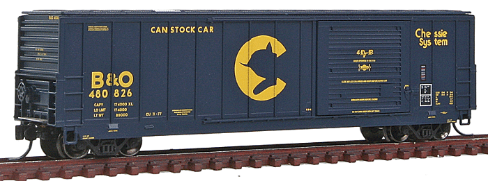 Fox Valley - 50' Canstock Boxcar - Ready to Run - Chessie System/B&O ...