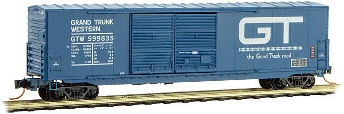MicroTrain - 50' Double-Door Boxcar, 8' Doors, No Roofwalk, Short Ladders - Ready to Run - Grand ...