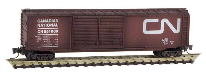 MicroTrain - 50' Double-Door Boxcar - Ready to Run - Canadian National ...