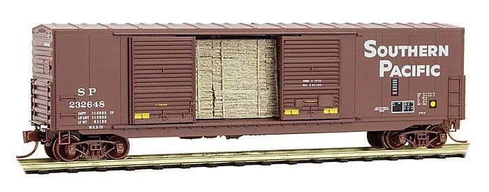 MicroTrain - 50' Double-Door Boxcar w/8' Doors, No Roofwalk, Lumber ...