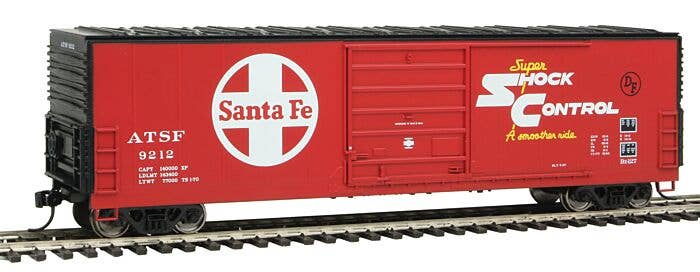 Walthers - 50' Evans Smooth Side Boxcar - Ready to Run - Santa Fe #9212 ...