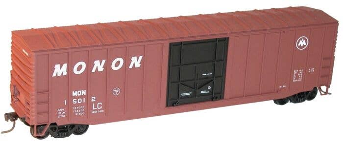 Accurail - 50' Exterior-Post Modern Boxcar - Kit - Monon (Mineral Red ...