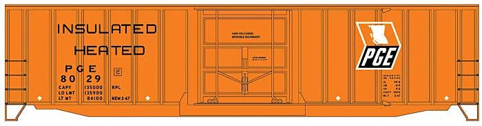 Accurail - 50' Exterior-Post Modern Boxcar - Kit - Pacific Great ...