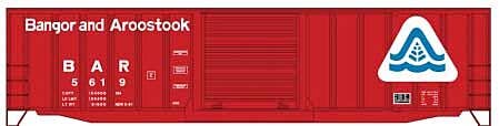 Accurail - 50' Exterior-Post Modern Boxcar - Kit - Bangor & Aroostook ...