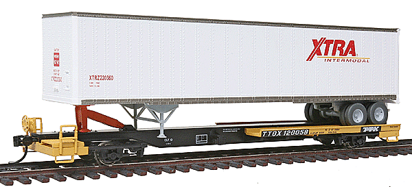 Walthers - 50' Front Runner w/Trailer - Ready to Run - Trailer-Train ...