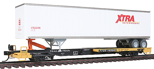 Walthers - 50' Front Runner w/Trailer - Ready to Run - Trailer-Train ...