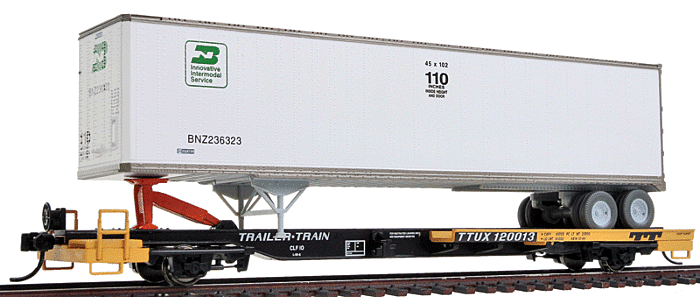 Walthers - 50' Front Runner w/Trailer - Ready to Run - Trailer-Train ...