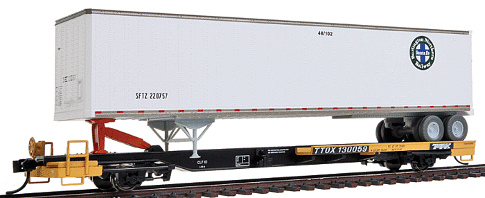 Walthers - 50' Front Runner w/Trailer - Ready to Run - Trailer-Train ...