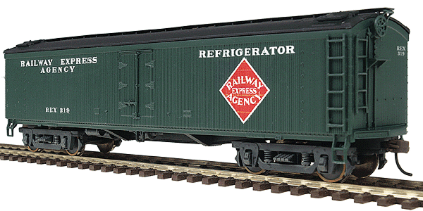 Walthers - 50' GACX Wood Express Reefer w/Pullman Trucks - Ready to Run ...