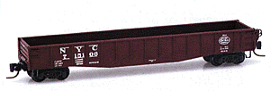 MicroTrain - 50' Gondola Fishbelly Sides Drop End Marklin Coupler - New York Central #715106 ...