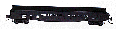 MicroTrain - 50' Gondola w/Fishbelly Side & Drop Ends, Magne-Matic Coupler - Western Pacific ...