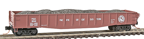 MicroTrain - 50' Gondola w/Fishbelly Sides, Drop-Ends & Crushed Stone Load - Ready to Run ...
