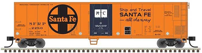 Atlas Trnm - 50' Mechanical Reefer - Ready to Run - Santa Fe SFRP #2244 ...