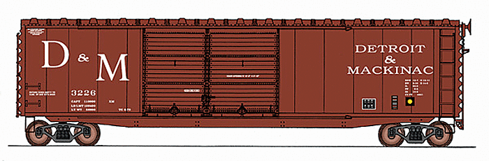 Intermount - 50' PS-1 Double-Door Boxcar - Ready to Run - Detroit ...