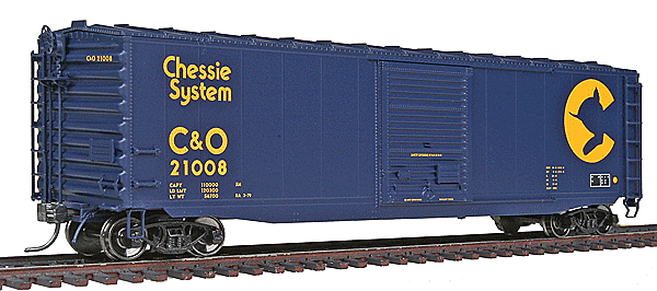 Intermount - 50' PS-1 Single-Door Boxcar - Ready to Run - Chessie ...