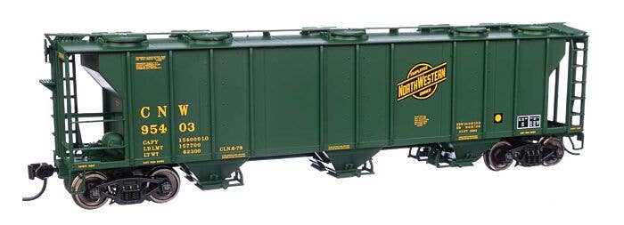 Walthers - 50' Pullman-Standard PS-2 2893 3-Bay Covered Hopper - Ready ...