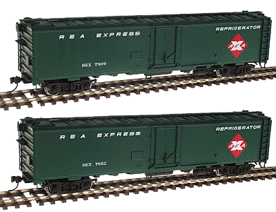Walthers - 50' REA Riveted Steel Express Reefer 2-Packs Limited-Run ...