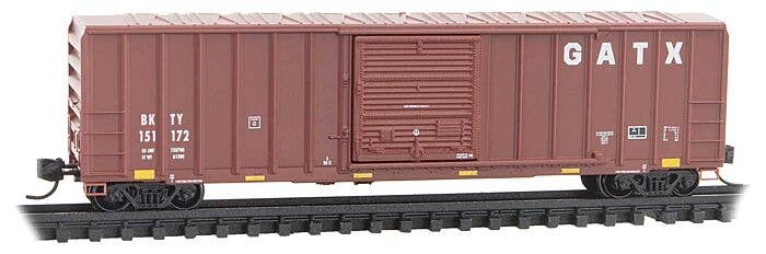 MicroTrain - 50' Rib-Side Single-Door Boxcar No Roofwalk - Ready to Run - GATX BKTY #151172 ...